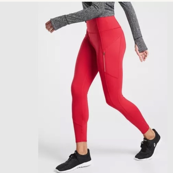 Athleta | Pants & Jumpsuits | Athleta Rainier Tight In Plush Supersonic ...